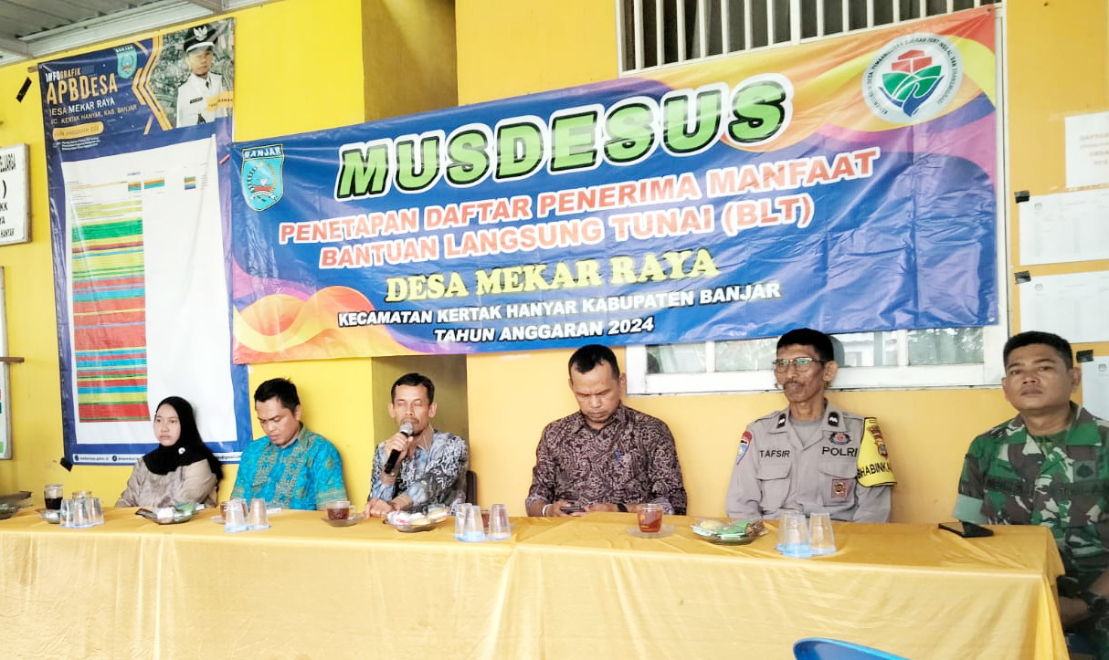 Musdesus Penetapan Penerima BLT DD 2024 Desa Mekar Raya - Desa Mekar Raya